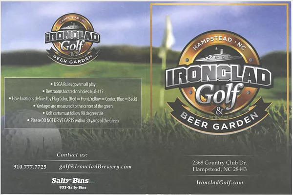 Scorecard - Ironclad Golf & Beer Garden